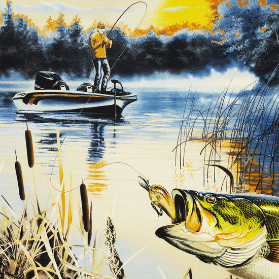 Realtree Fabric Collection - Bass Fishing Fabric Panel
