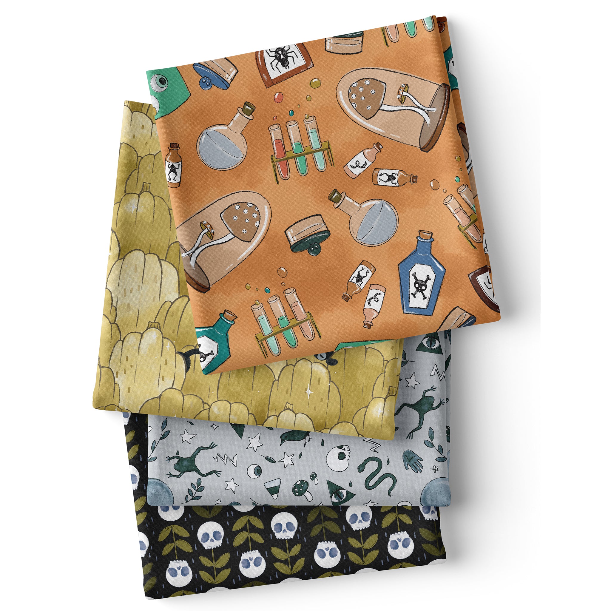 Spellbound Fabric Collection - Eye of Newt Blue