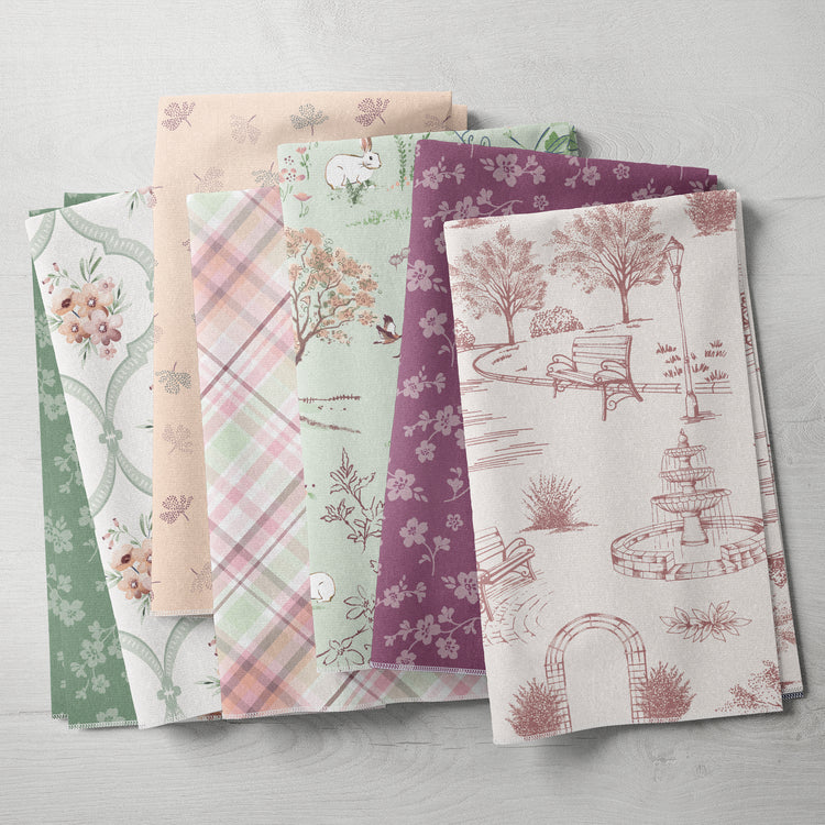Sweet Meadow Fabric Collection - Gazebo Garden Sage