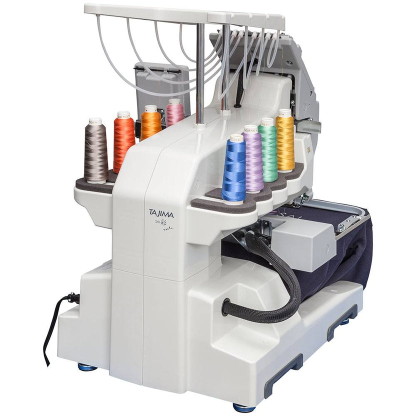Juki Tajima SAI Eight Needle Embroidery Machine w/ Cap Frame Set