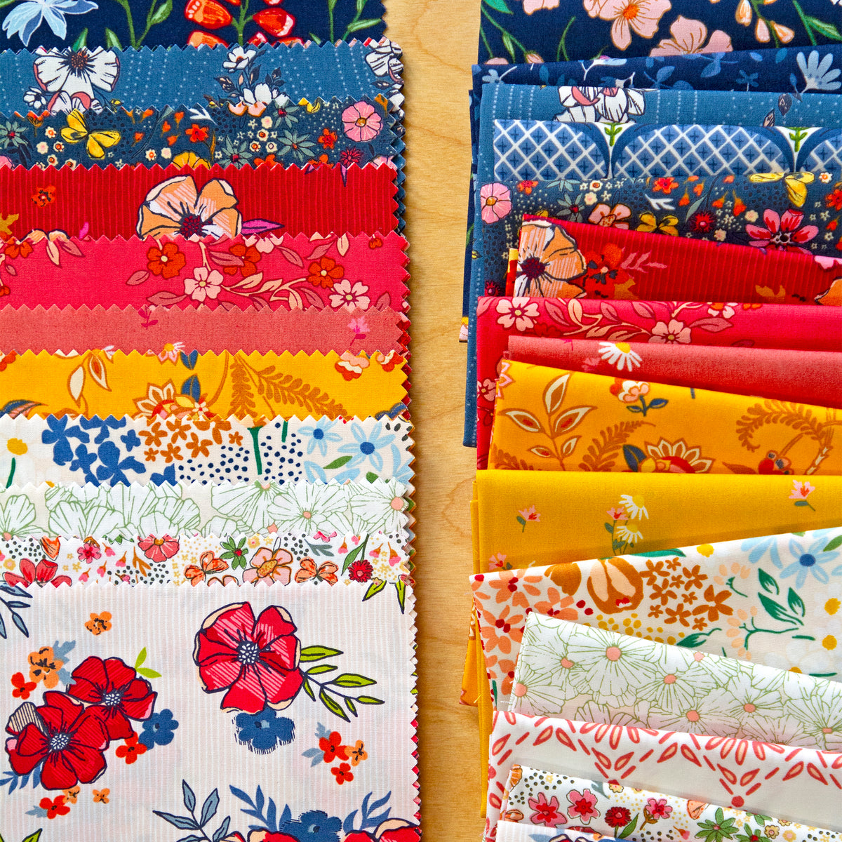 The Flower Fields Fabric Collection - Blooming Burst Sunrise