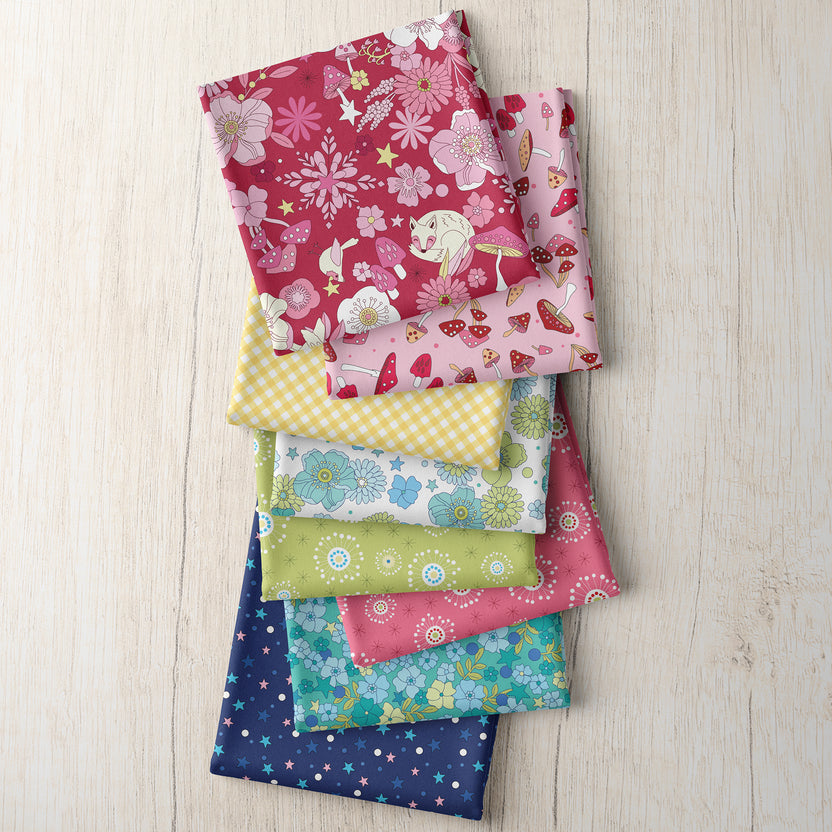 Tiny Secrets Fabric Collection Open Meadow White
