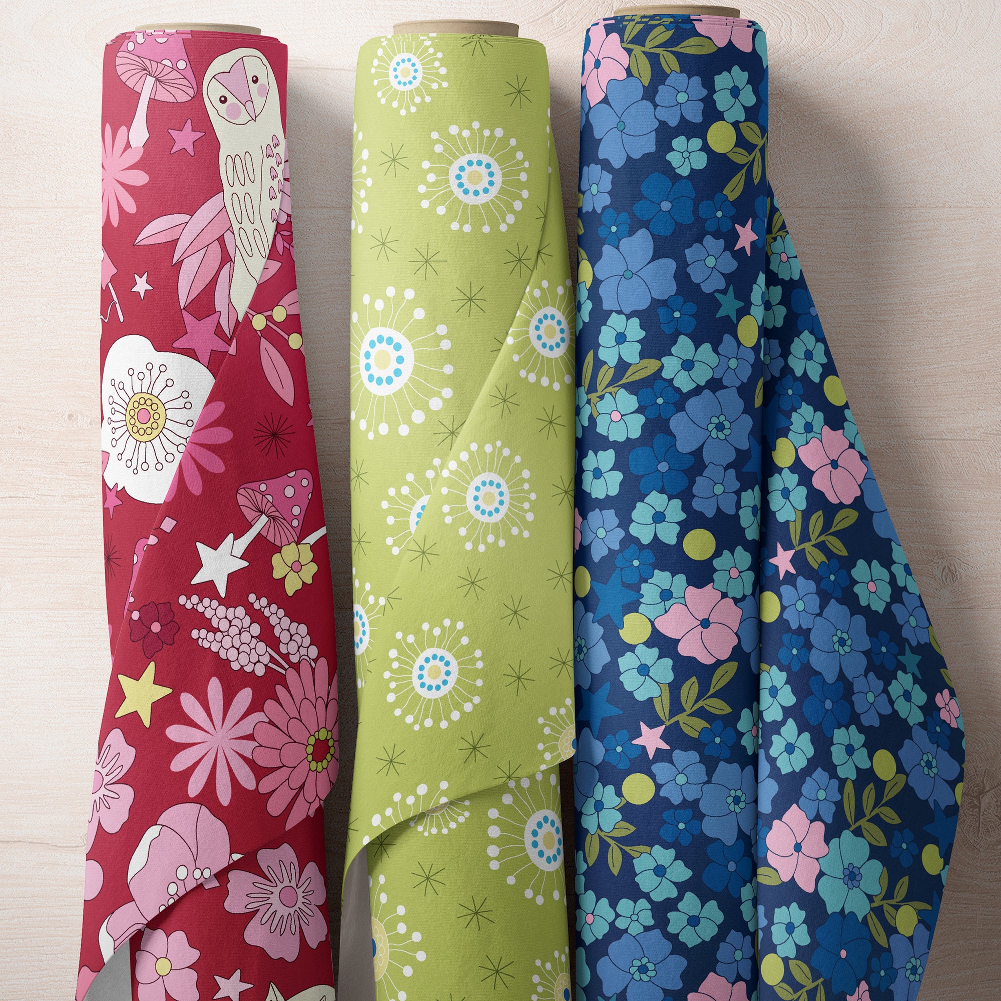 Tiny Secrets Fabric Collection - Secret Path Yellow