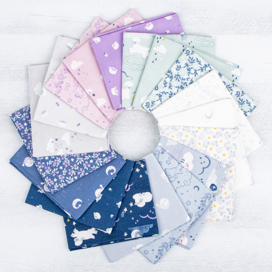 Twinkle Little Star Fabric Collection - Jasmine Stars Mist