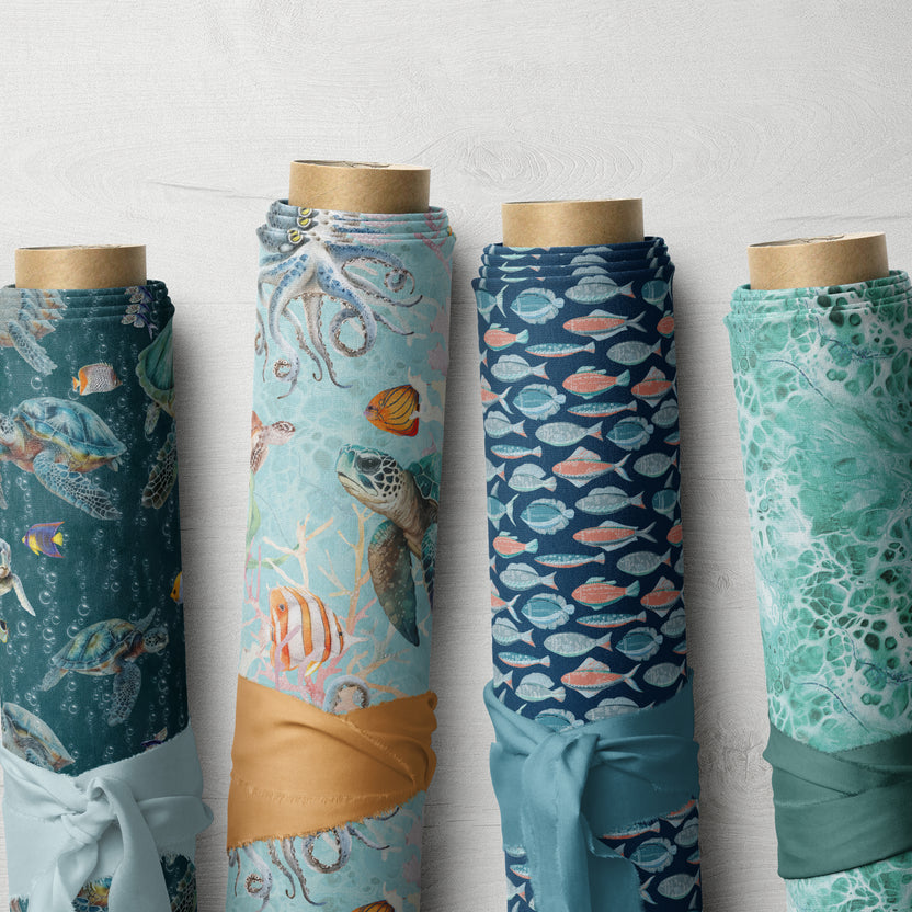 Under The Sea Fabric Collection - Under Sea World