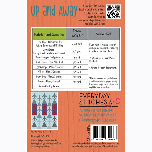 Up and Away Quilt Pattern