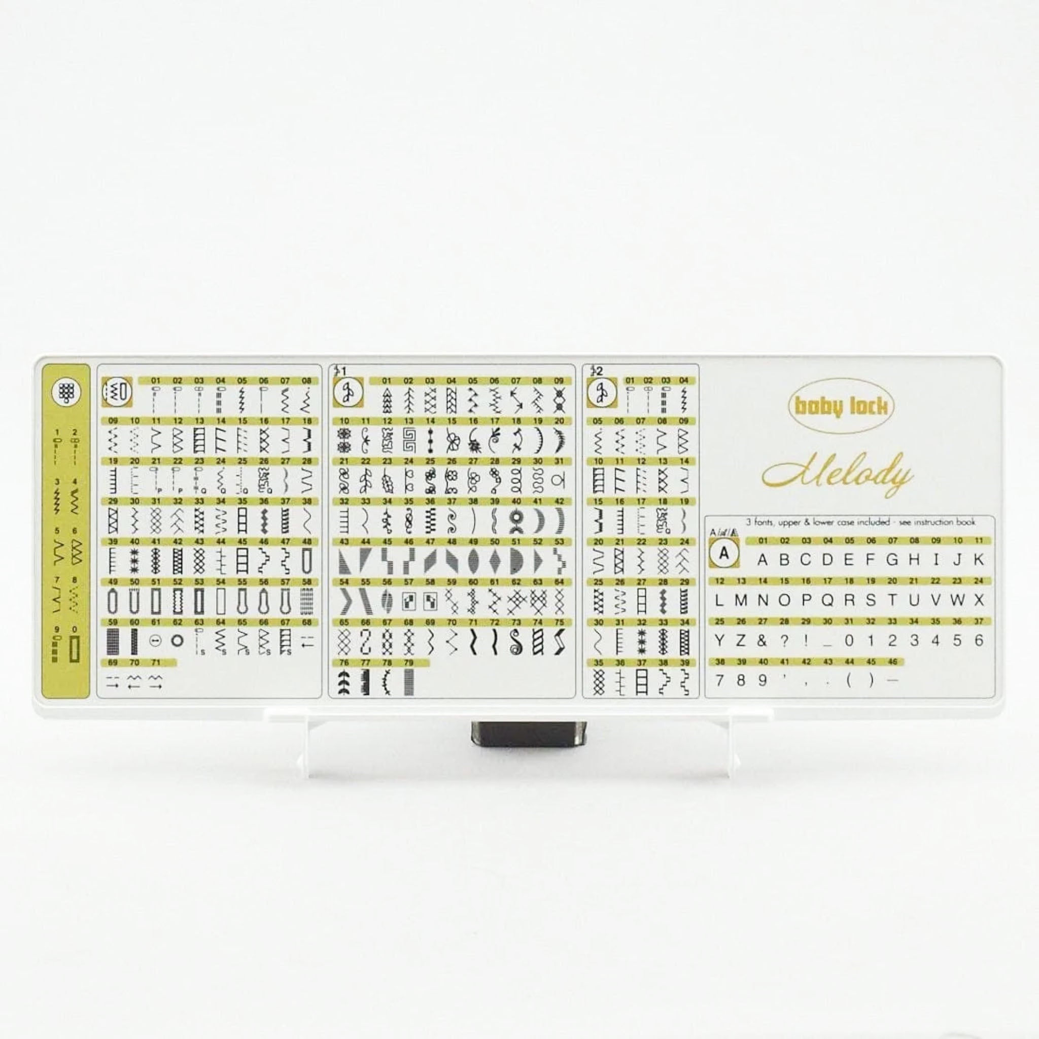 Stitch Pattern Plate, Babylock #XE8907001