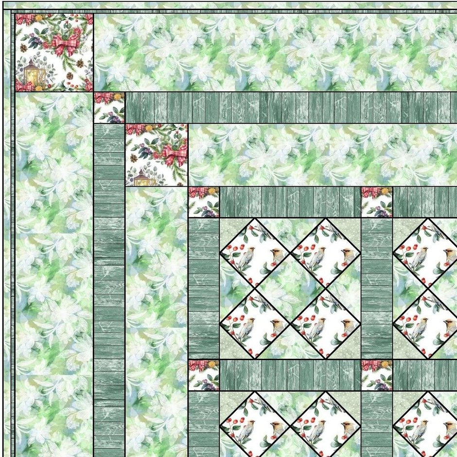 A Christmas Night Collection Quilt Kit 69 1/2" x 80 1/2"