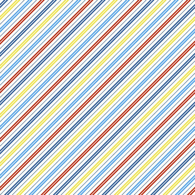 Autism Awareness Diagonal Stripes Fabric