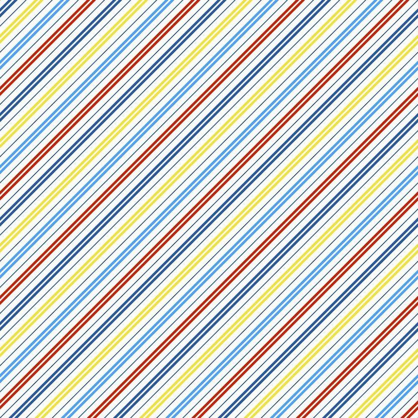 Autism Awareness Diagonal Stripes Fabric