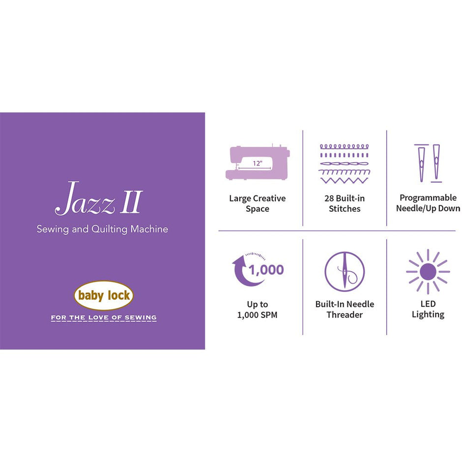 Baby Lock Jazz 2 Sewing & Quilting Machine