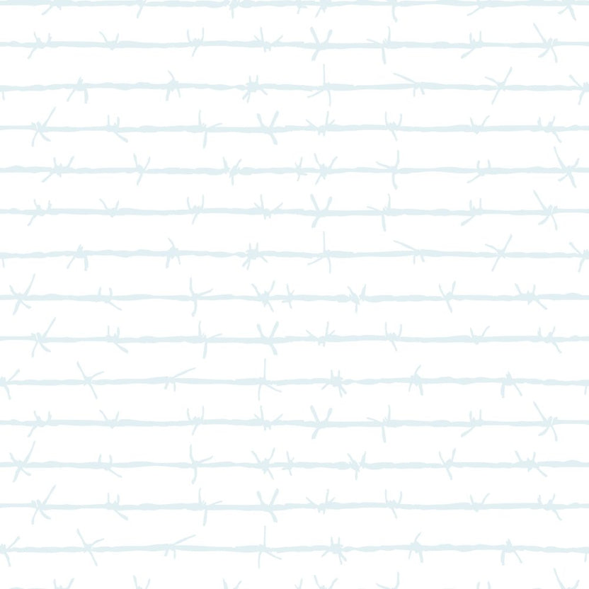 Barbed Wire Fabric - Iceberg