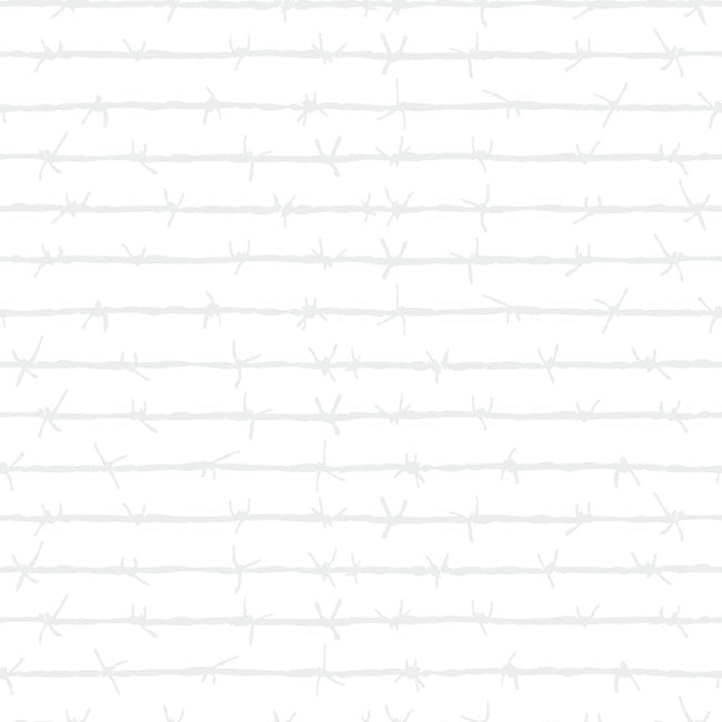 Barbed Wire Fabric - Platinum