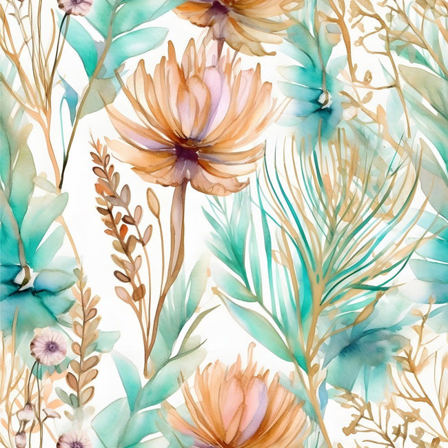 Boho Beach Botanical Variation #9 Fabric