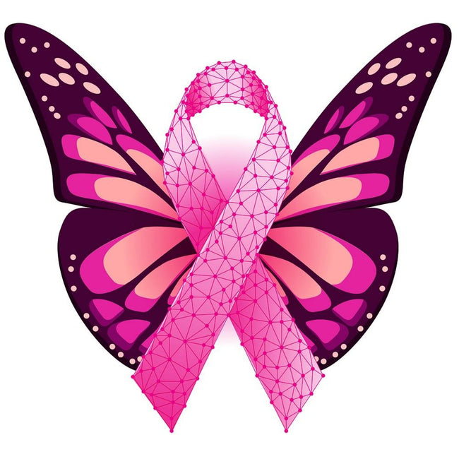 Breast Cancer Butterfly Fabric Panel