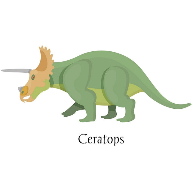 Ceratops Dinosaur Fabric Panel