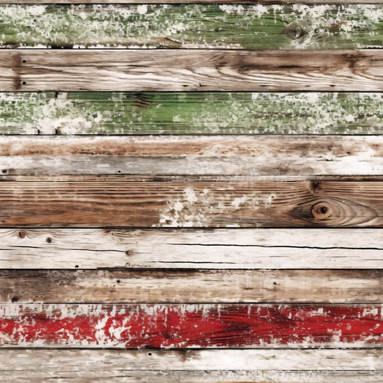Christmas Barn Wood Pattern #1 Fabric