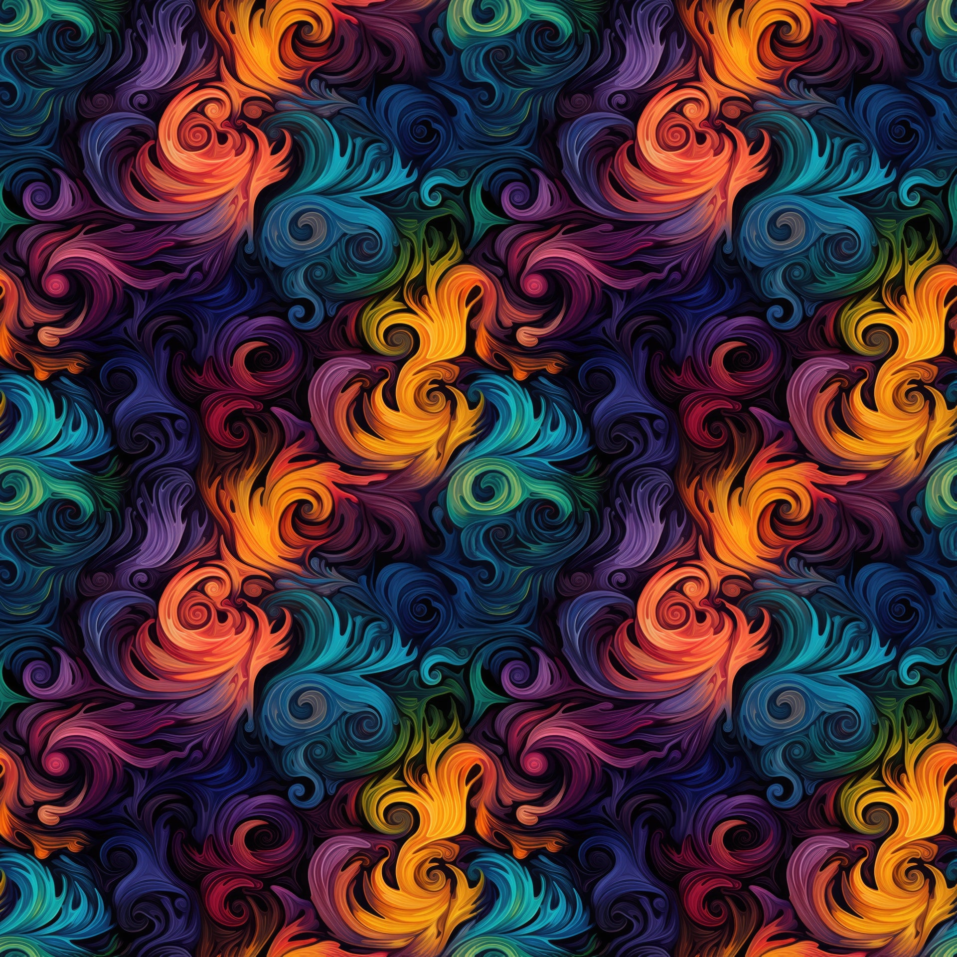 Colorful Abstract Pattern Fabric
