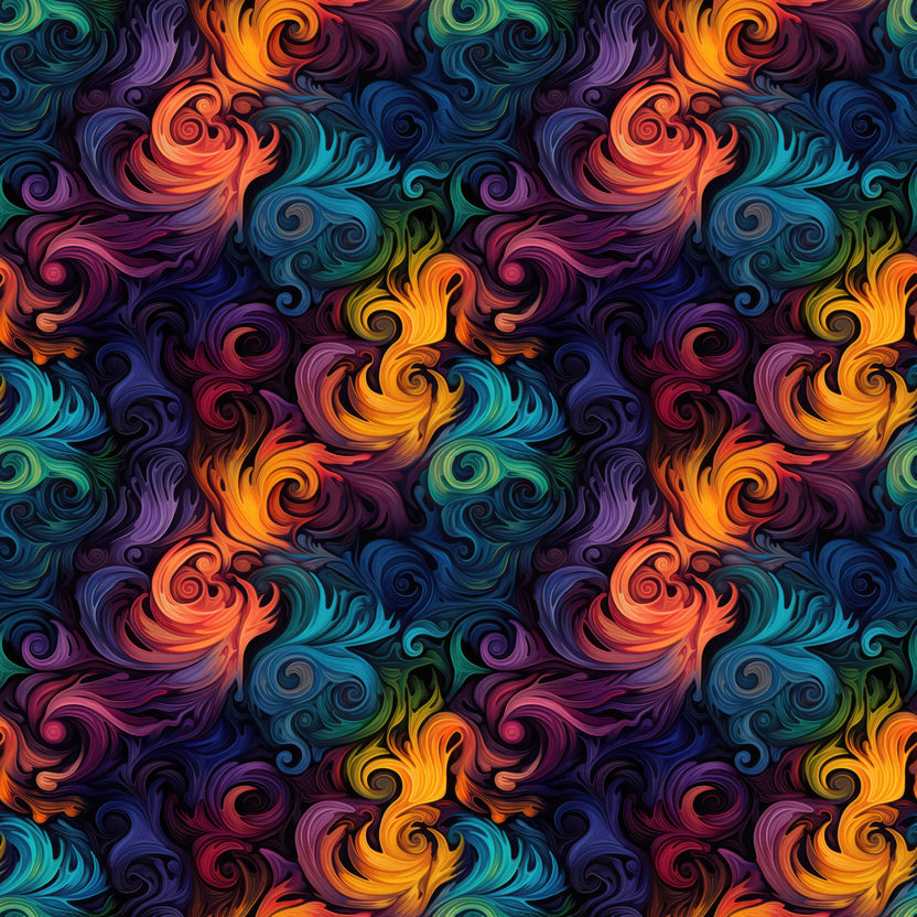 Colorful Abstract Pattern Fabric