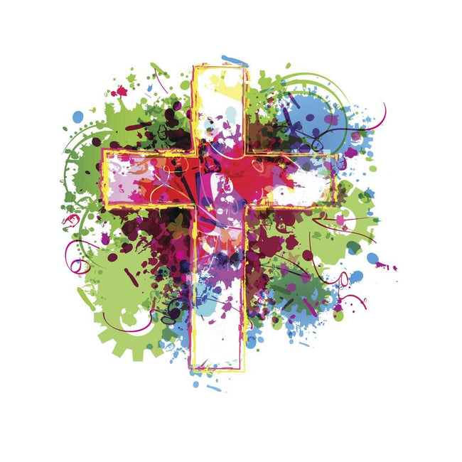 Colorful Cross Fabric Panel