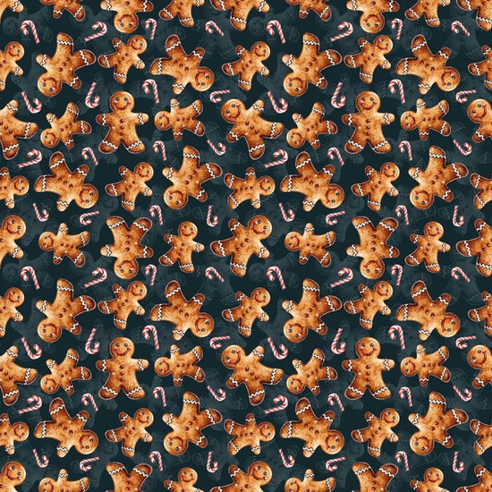 Cute Gingerbread Men Fabric