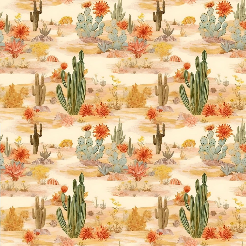 Desert Oasis Pattern 4 Fabric