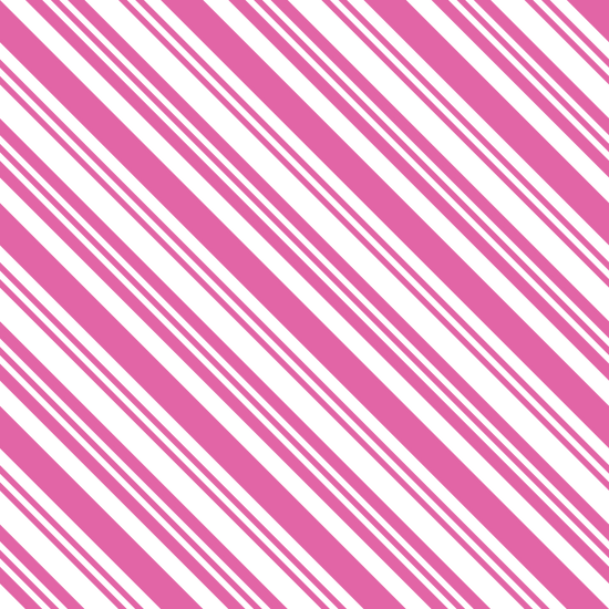 Diagonal Multi Stripe Fabric - Bashful Pink