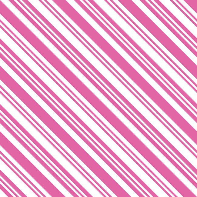 Diagonal Multi Stripe Fabric - Bashful Pink