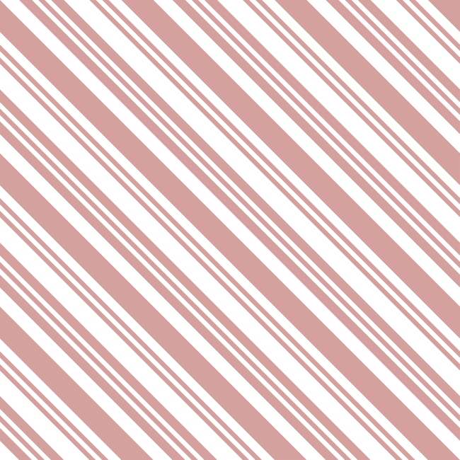 Diagonal Multi Stripe Fabric - Rose Gold