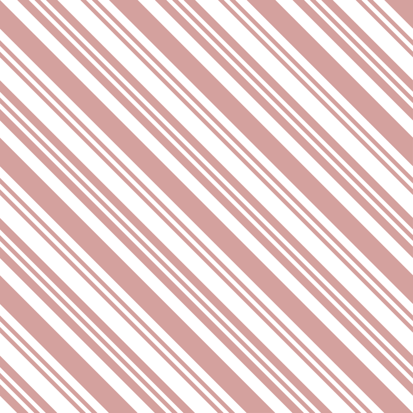 Diagonal Multi Stripe Fabric - Rose Gold