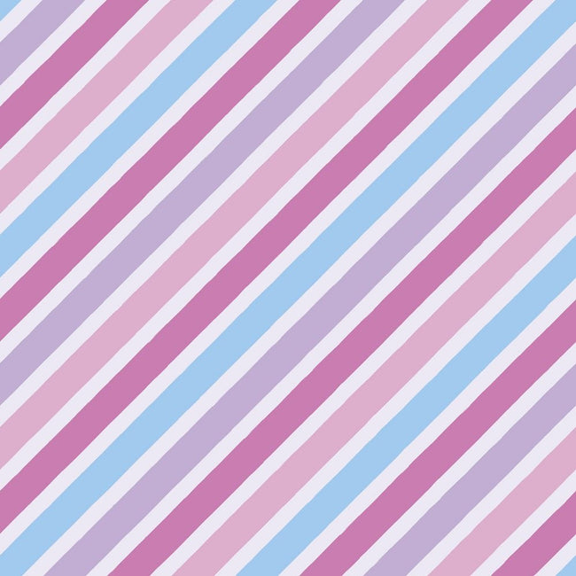 Diagonal Stripe Fabric - Pink Pastels