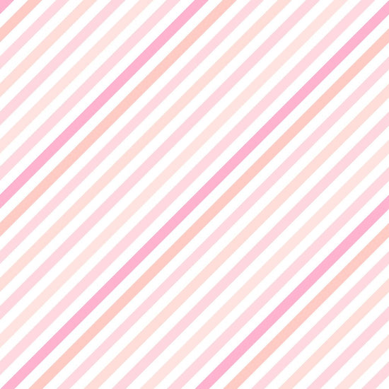 Diagonal Stripe Fabric - Shades of Pink