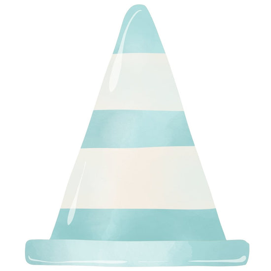 Diggers Blue Safety Cone Fabric Panel