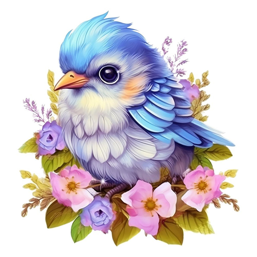 Fairy Birds #3 Fabric Panel