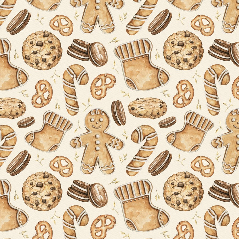 Fresh Baked Sweets Fabric - Tan