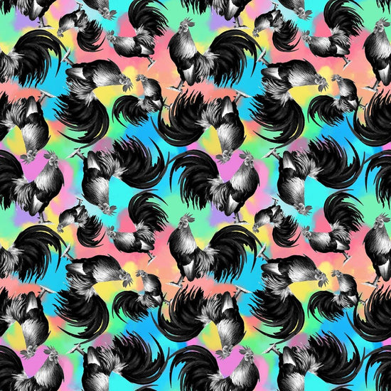 Funky Rooster Fabric