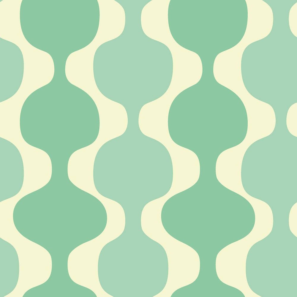 Furious 50s Bubbles Fabric - Tan