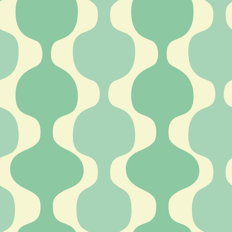 Furious 50s Bubbles Fabric - Tan