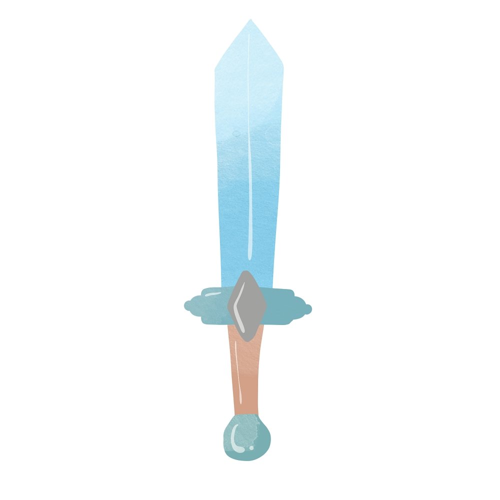 Gamer Sword Fabric Panel