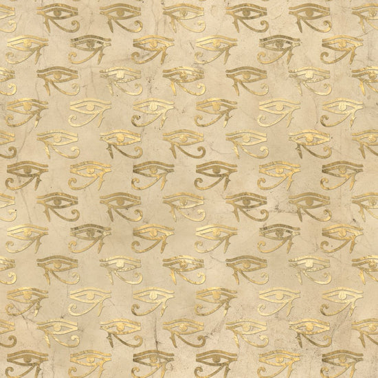 Golden Ancient Egypt Pattern #1 Fabric