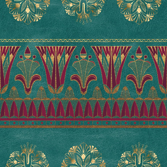 Golden Ancient Egypt Pattern #34 Fabric