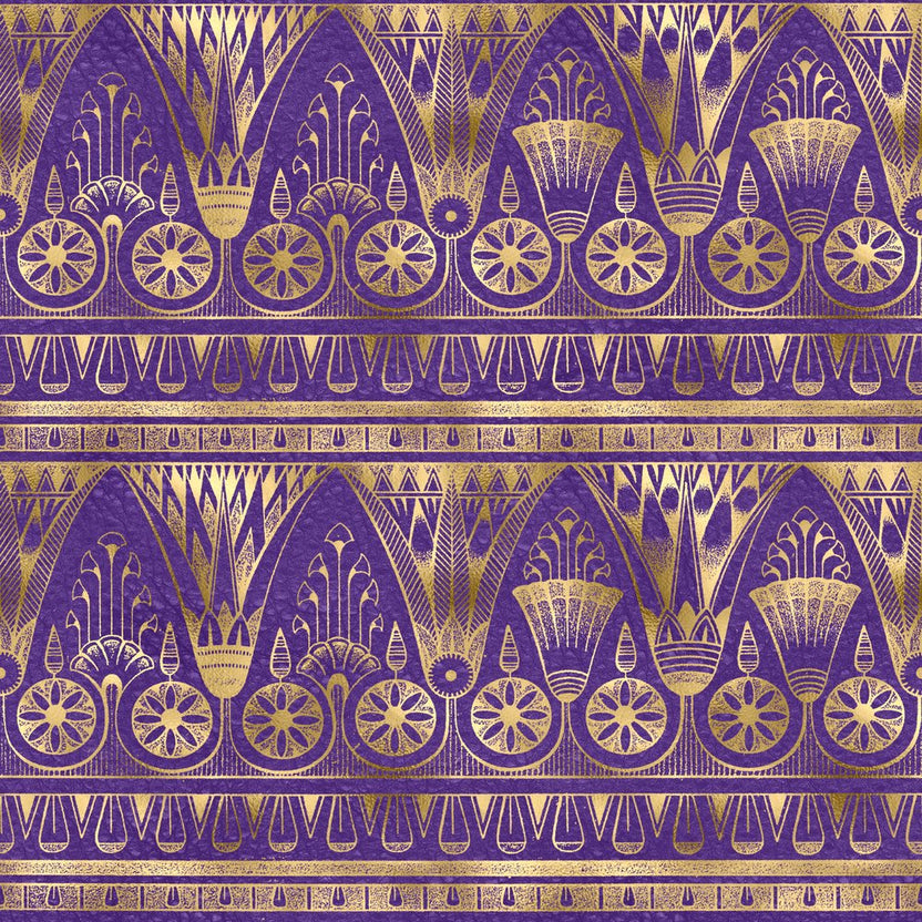 Golden Ancient Egypt Pattern #37 Fabric