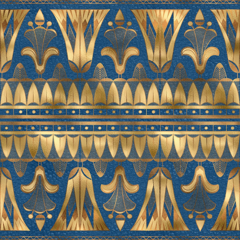 Golden Ancient Egypt Pattern #38 Fabric
