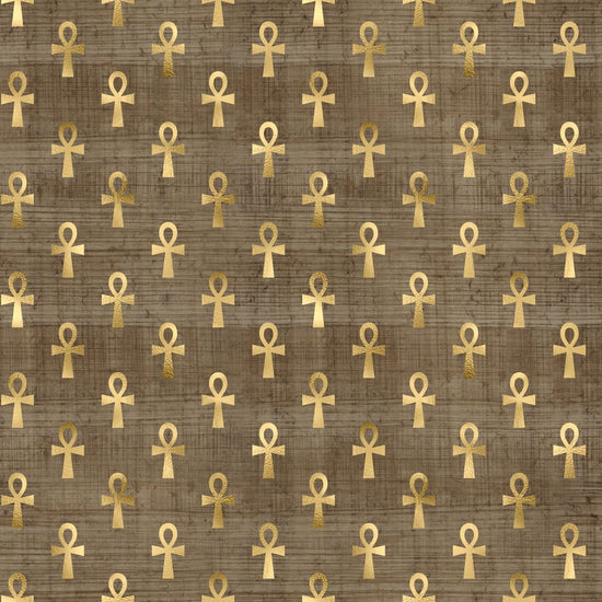 Golden Ancient Egypt Pattern #4 Fabric