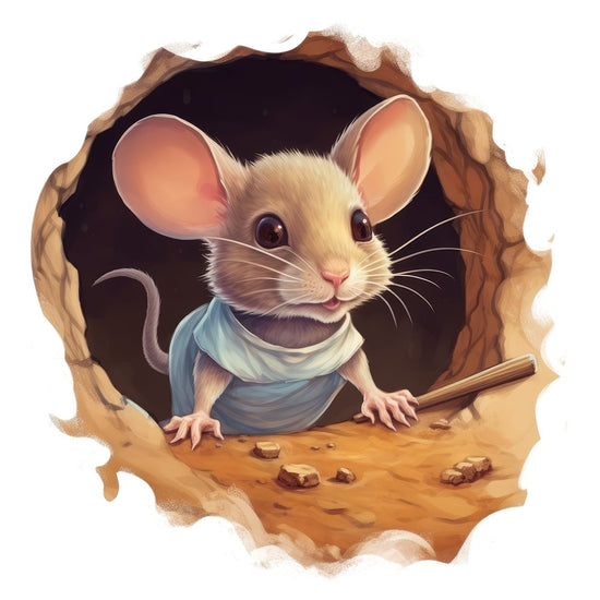 Good Morning Mouse Fabric Panel