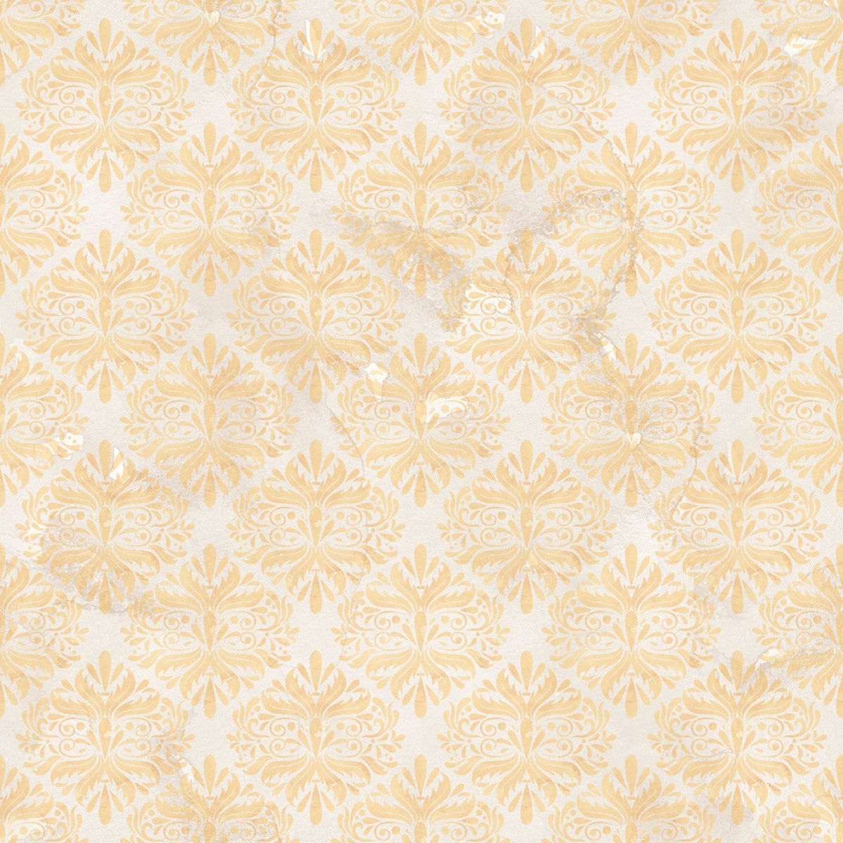 Happy Fall Orange Damask Fabric