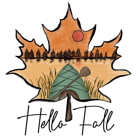 Hello Fall Fabric Panel