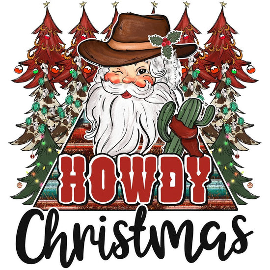 Howdy Christmas Fabric Panel