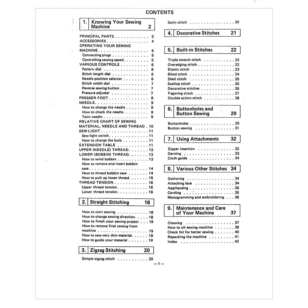 Babylock BL722 Instruction Manual