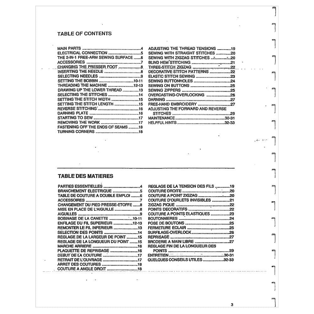 Elna 1500 Instruction Manual